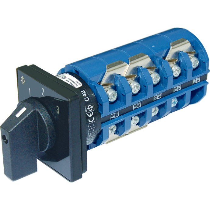 No. 9077 120/240V AC 3-Source Selector Rotary Switch & Panels - 65A ...