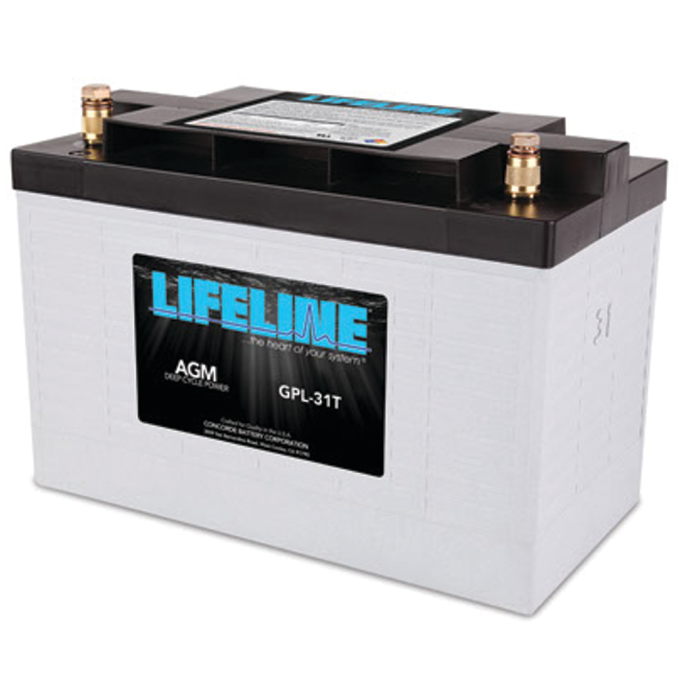 Lifeline GPL-31T Group 31 AGM 12V Deep Cycle Battery | Fisheries Supply