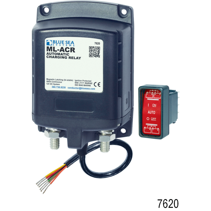 Blue Sea Systems ML-ACR Automatic Charging Relay 12V or 24V DC ...