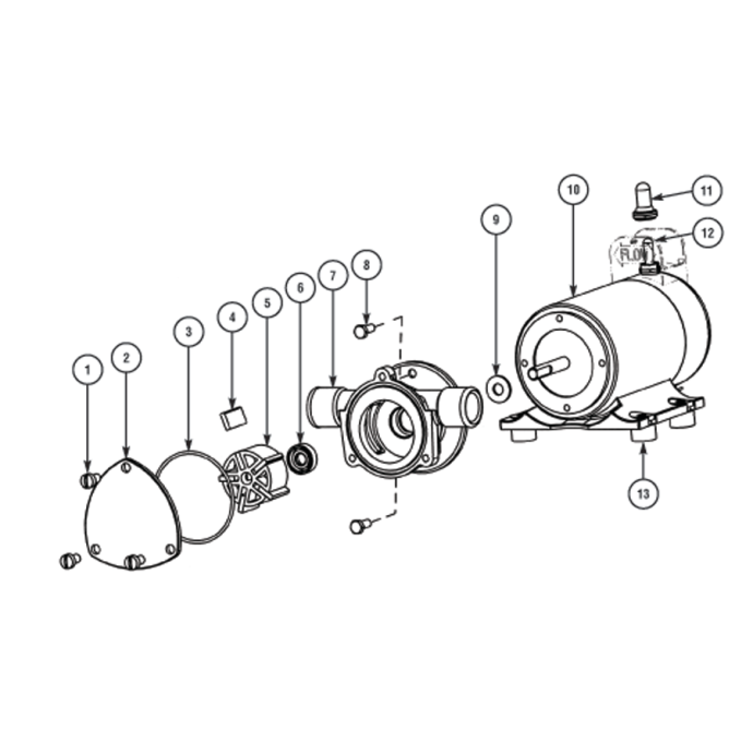 Vane Pump Replacement Parts - Jabsco | Fisheries Supply