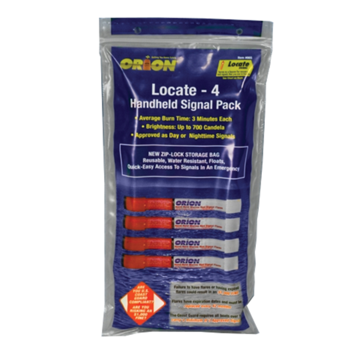 NEW 4 Pack Orion Red Handheld Flares Marine Locate Signal Item #865