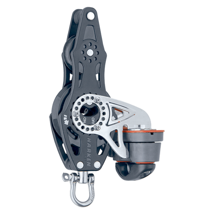 Harken 57 mm Fiddle Ratchet Block - Swivel, Becket, Cam Cleat ...