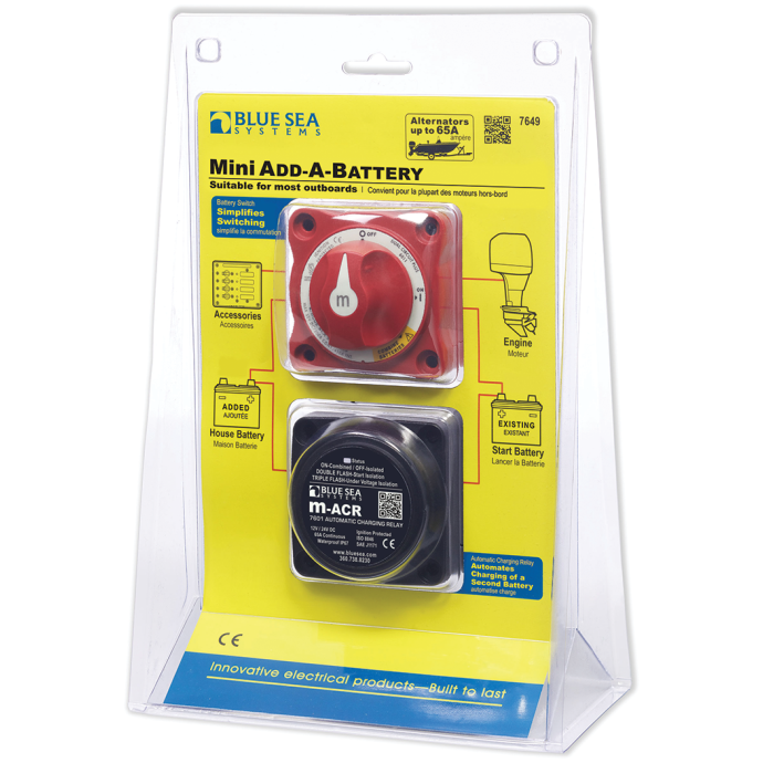 Blue Sea Systems 7649 - Mini Add-A-Battery Kit | Fisheries Supply