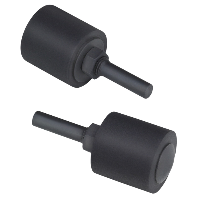 Abrasive Band Nut-Tightened Rubber Mandrel - with 1/4" Shank