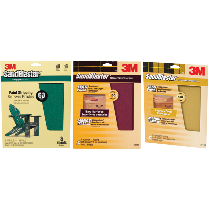 SandBlaster Sandpaper Sheets - 3M | Fisheries Supply