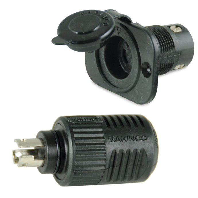 Marinco 12VCP - ConnectPro Trolling Motor Plug & Receptacle Combo Kit ...