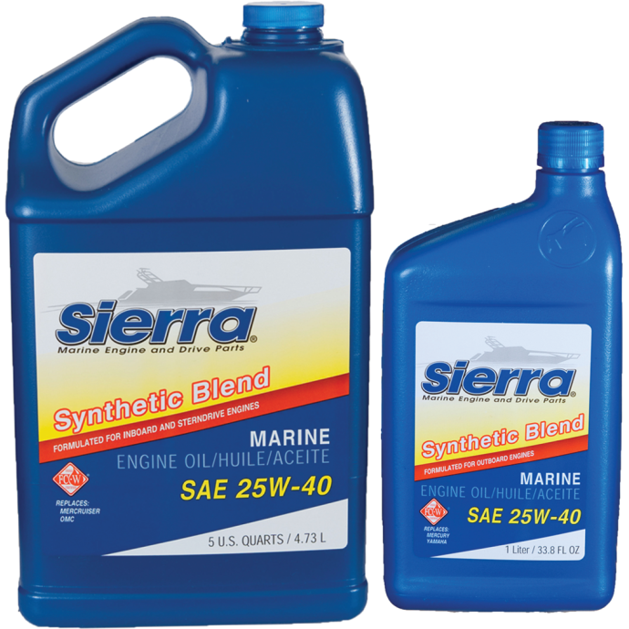 25W40 Synthetic Blend Engine Oil - Sierra | Fisheries Supply