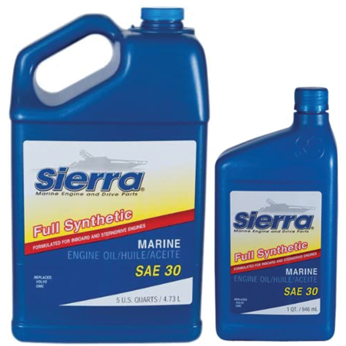 SAE 30 Full Synthetic Marine Engine Oil - Sierra | Fisheries Supply