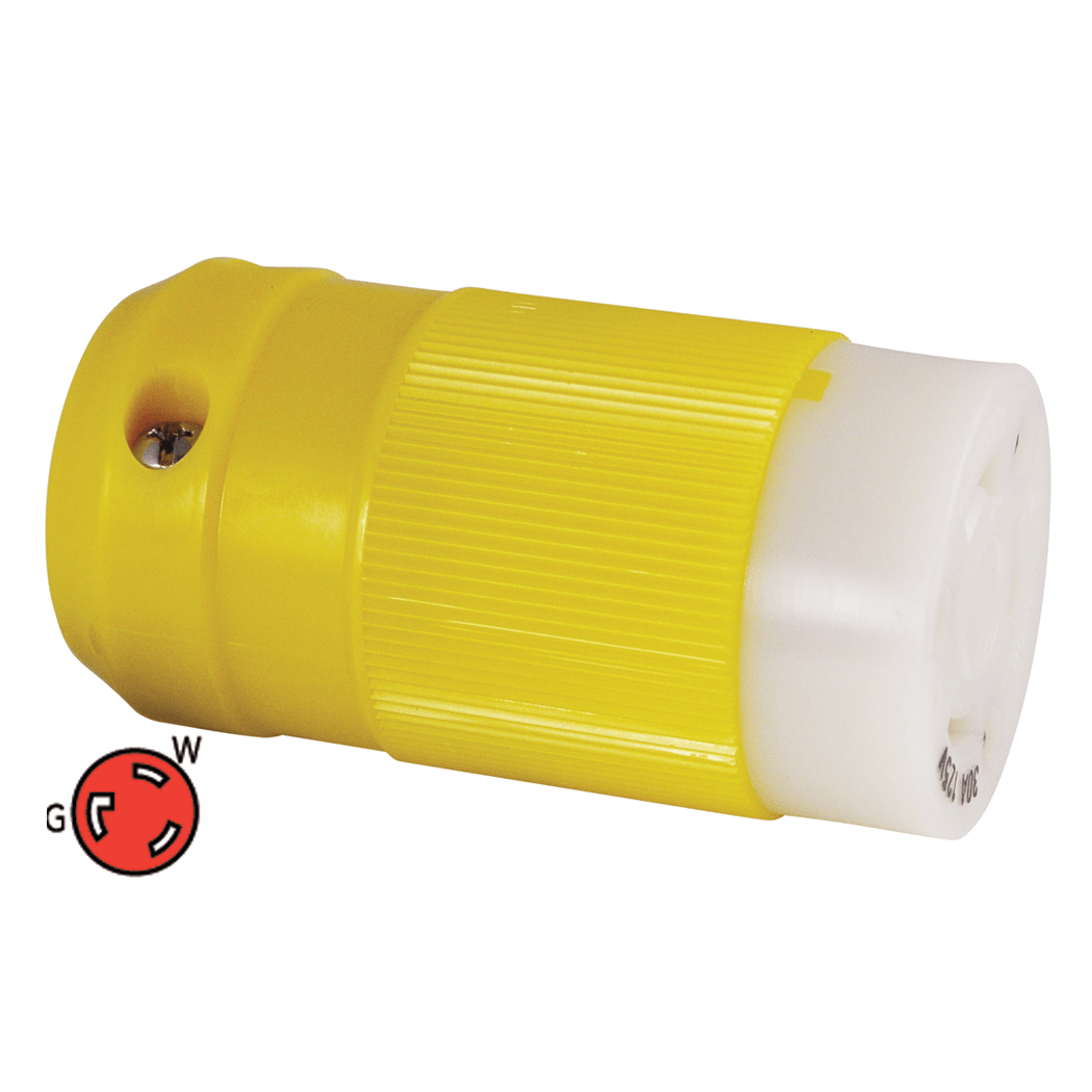 Marinco 305CRCN - 30 Amp Locking Shore Power Connector | Fisheries Supply
