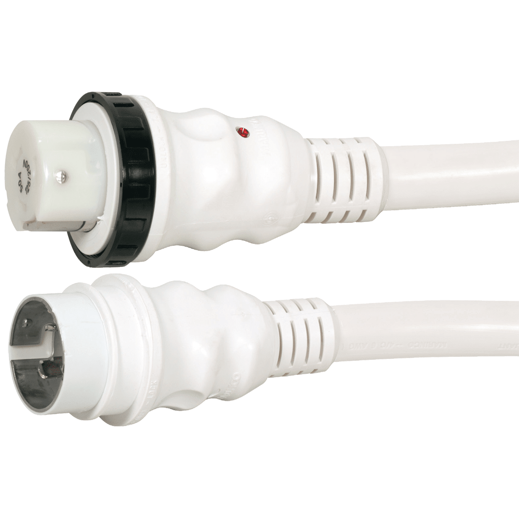 50 Amp 125/250V Power Cord Plus Cordsets - White