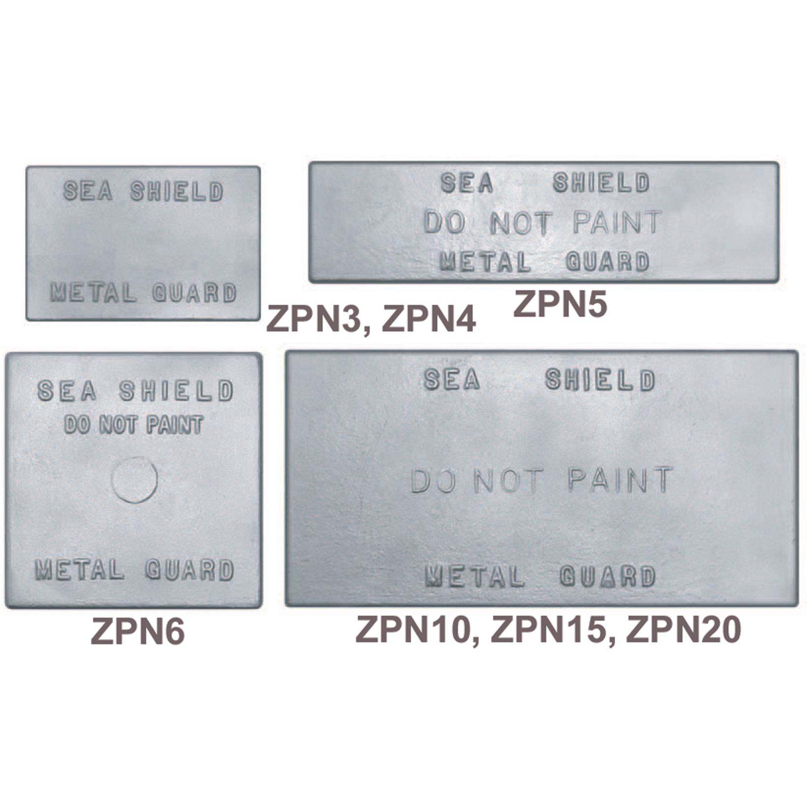 Drillable Solid Plate Anodes - Zinc - Sea Shield Marine | Fisheries Supply