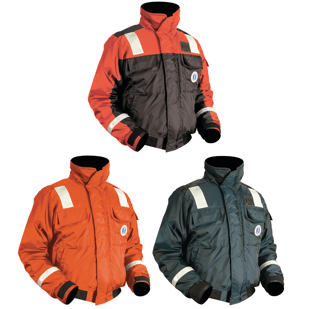 Classic Bomber Flotation Jacket w/ SOLAS Reflective Tape - Mustang ...