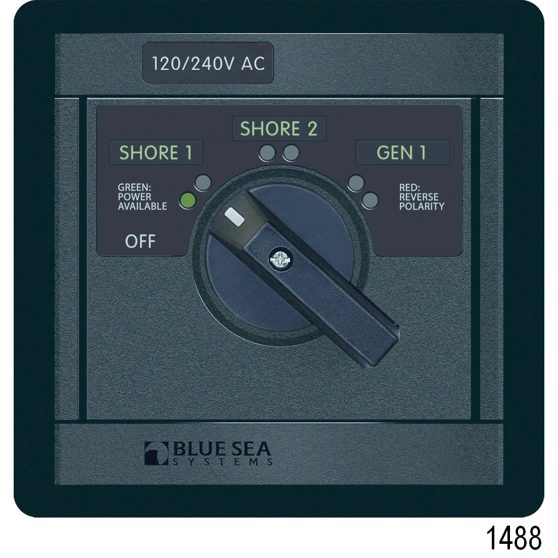 No. 9077 120/240V AC 3-Source Selector Rotary Switch & Panels - 65A ...