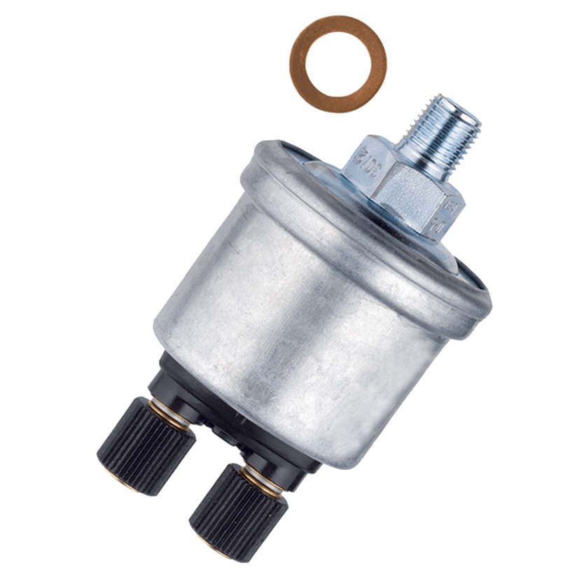 Single Station Oil Pressure Senders - for VDO Gauges Reading to 150 PSI with Warning Indicator ...