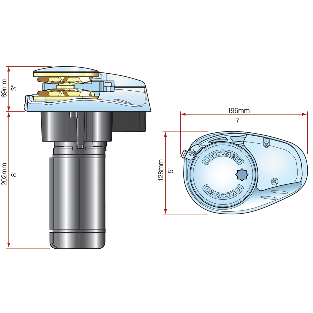 Lewmar 6670011108-312 | Fisheries Supply