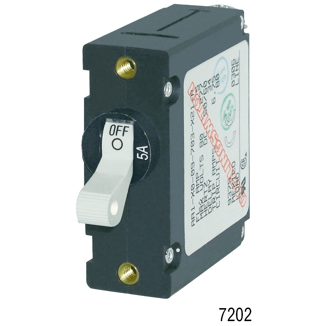 AC/DC AA1 Single Pole Circuit Breakers - White Toggle - Blue Sea ...