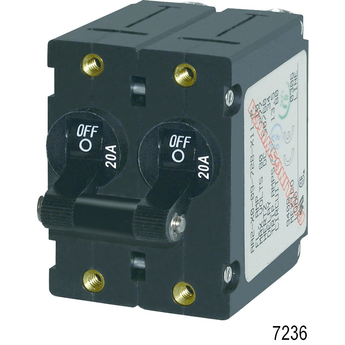 AC/DC Double Pole Circuit Breakers - Blue Sea Systems | Fisheries Supply