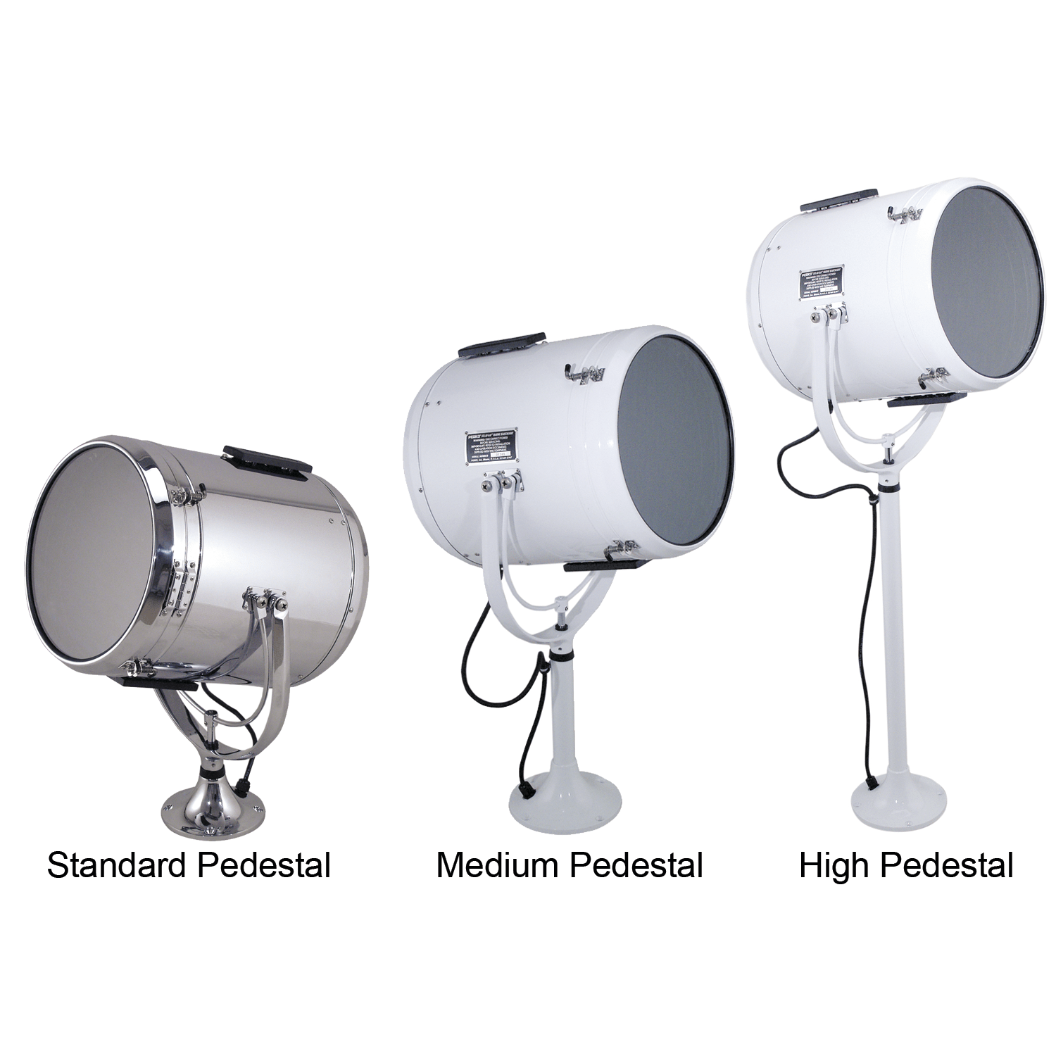 Fig. 884 Lever Control Solar-Ray Searchlight Head Assembly and Pedestal ...