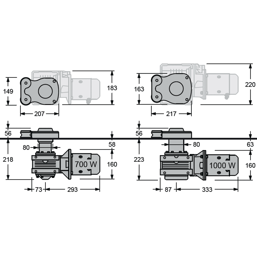 Antal Marine Hardware Powered Line Driver, 1000W, 12V DC | Fisheries Supply
