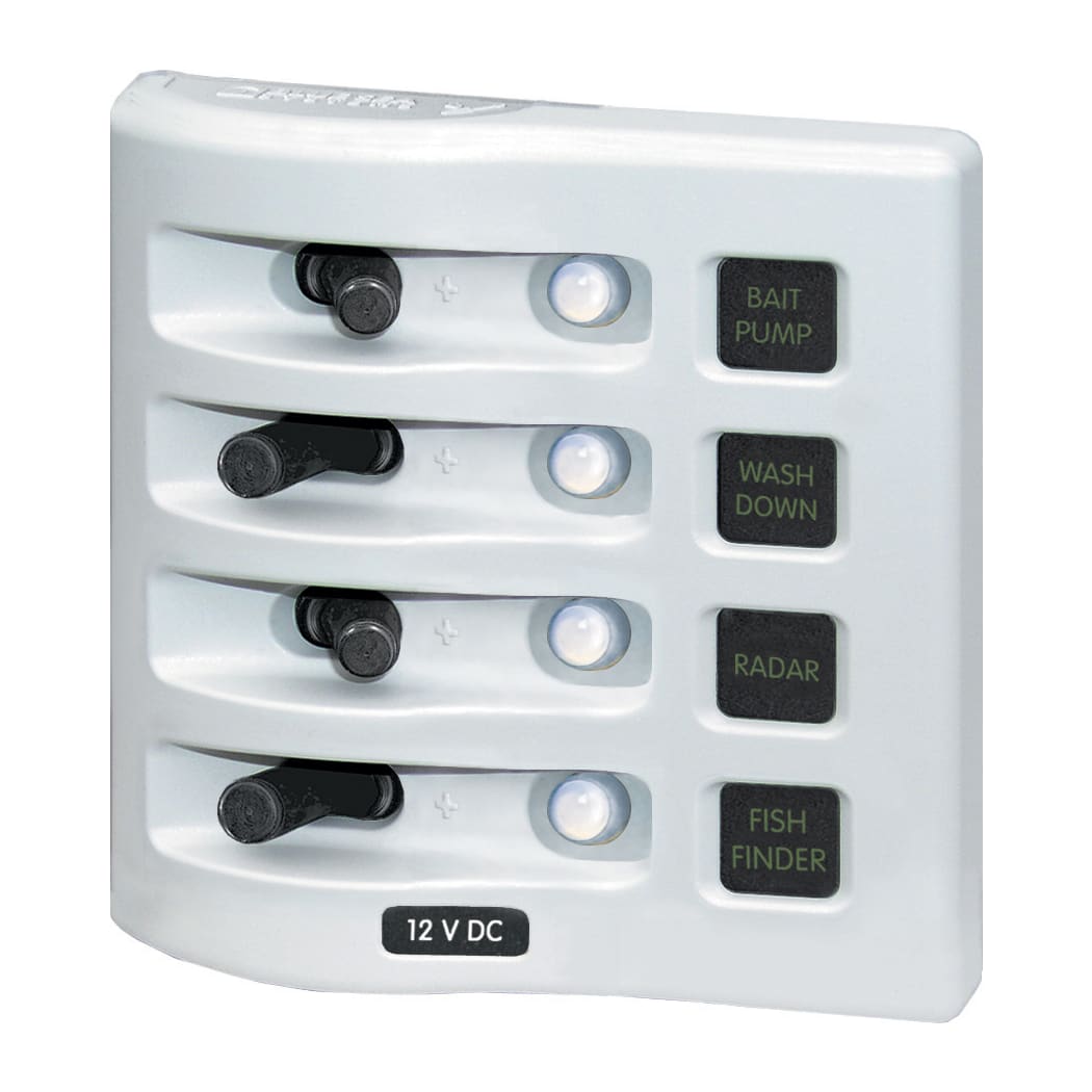 WeatherDeck Water Resistant Switch/Thermal Breaker Panel - Blue Sea ...