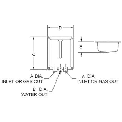 Gen-Sep Water/Exhaust Separator - Centek | Fisheries Supply
