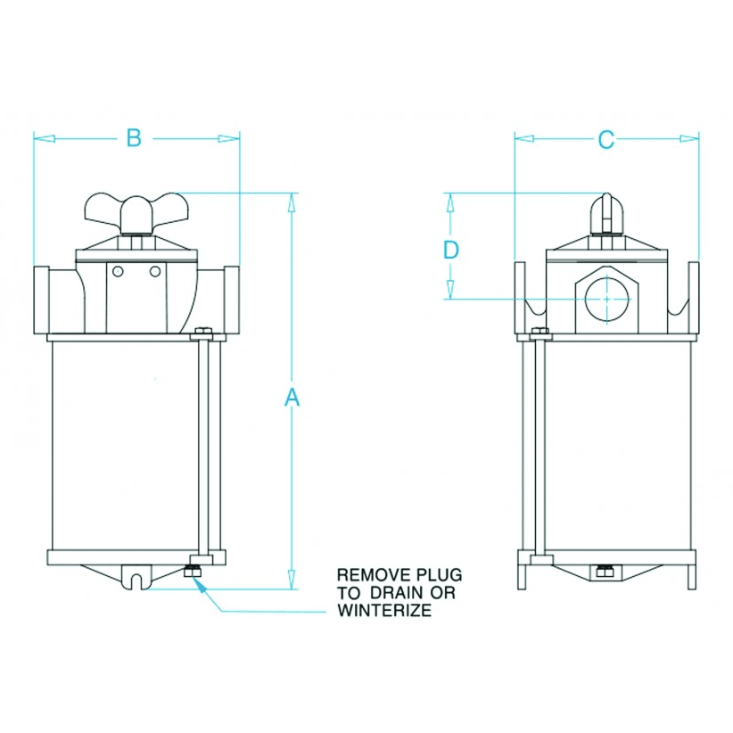 SA Series - Single Strainers - Groco | Fisheries Supply