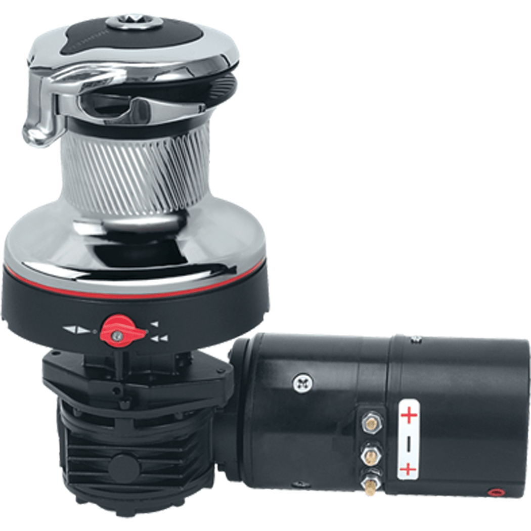 40 Electric Self-Tailing Rewind Radial Winch - Reverse Speed, Aluminum ...