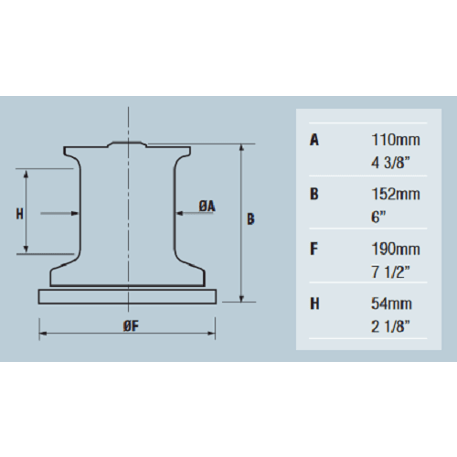 Maxwell VC2500 Capstan Winch - 12V | Fisheries Supply