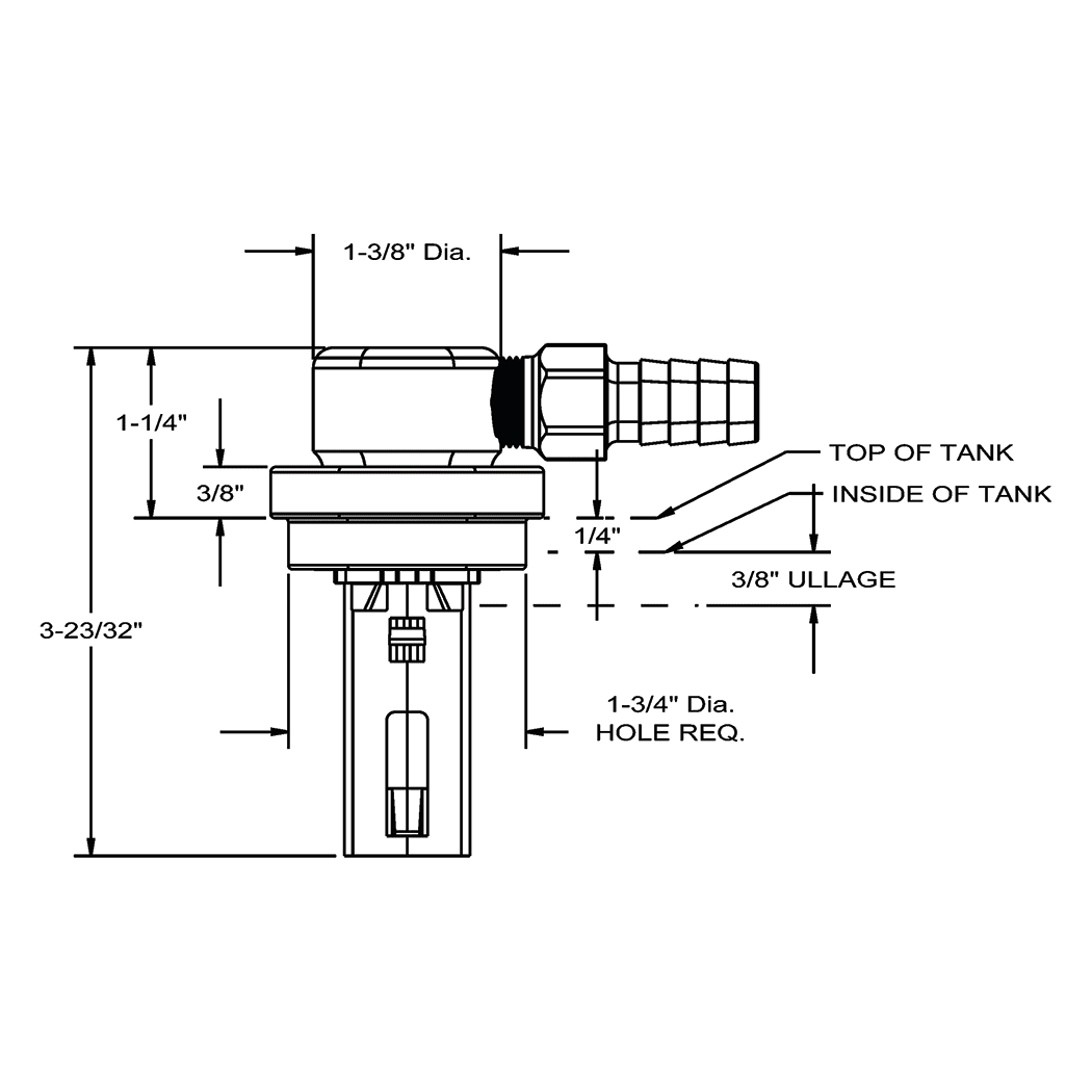 Swivel Fuel Fill Limit Valves - EPA Compliant