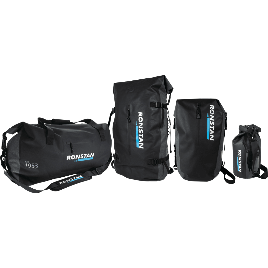 Ronstan Dry Roll-Top 30L Backpack, Black & Grey | Fisheries Supply