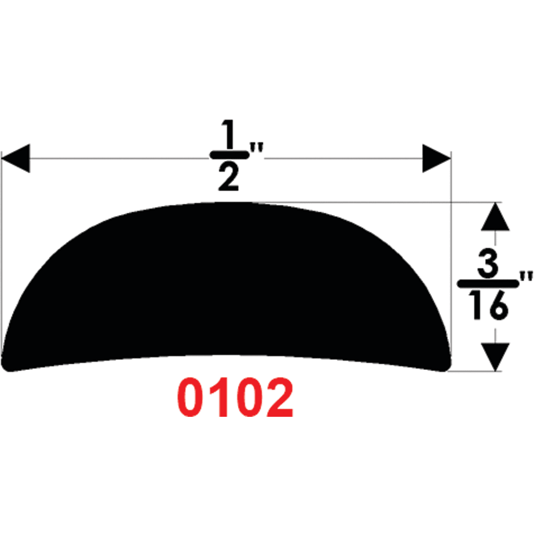 Aluminum Half Oval Rub Rails - TACO Marine | Fisheries Supply