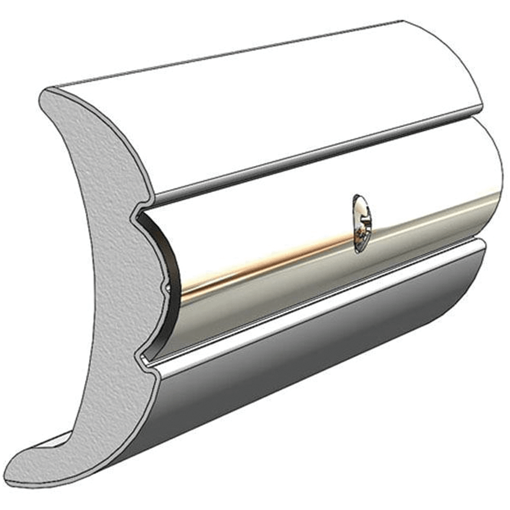 Frosty White Rigid Vinyl Rub Rail