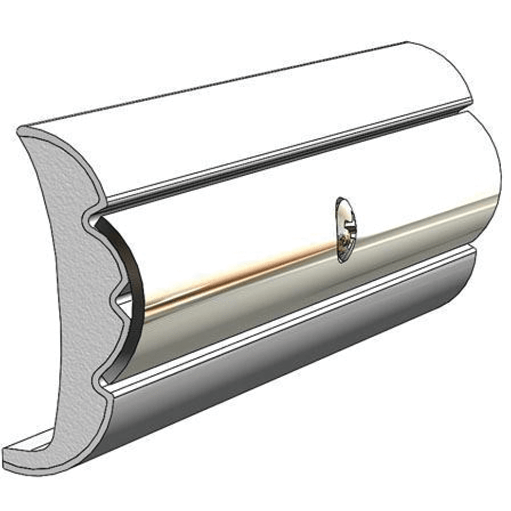 Frosty White Rigid Vinyl Rub Rail