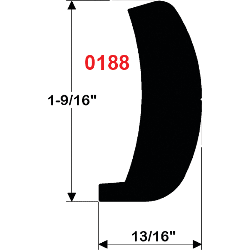 Rigid Vinyl Rub Rail - TACO Marine | Fisheries Supply