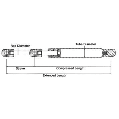 Whitecap Gas Springs - Stainless Steel | Fisheries Supply