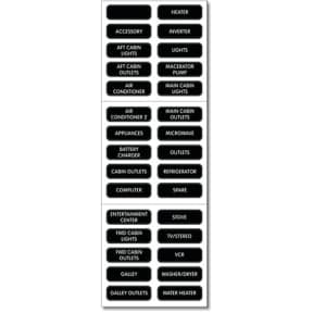 Boat Switch Labels & Panel Labels | Fisheries Supply