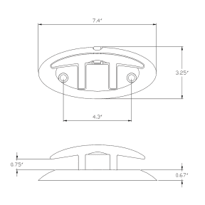 Through Bolt Folding Cleats - Accon | Fisheries Supply