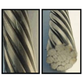 1x19 Stainless Steel Compact Strand Wire Rope - 316 Alloy