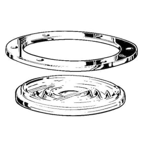 Rabetted Round Deck Prism Light - 7-3/4" Outside Diameter