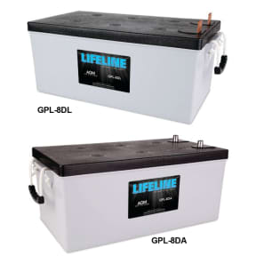 Lifeline GPL-8DL AGM 12V Deep Cycle Battery | Fisheries Supply