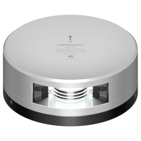 Lopolight 2NM Stern - White LED, Silver w/ FB Base | Fisheries Supply