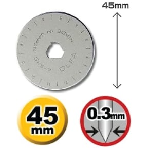 45mm Tungsten Tool Steel Rotary Blade RB45 | Fisheries Supply