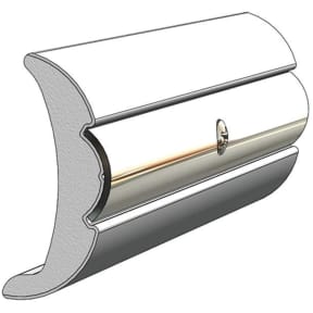 Frosty White Rigid Vinyl Rub Rail | Fisheries Supply