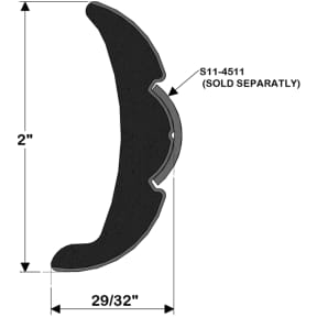 Frosty White Rigid Vinyl Rub Rail | Fisheries Supply