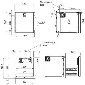 Isotherm Drawer 65 Clean Touch SS Fridge/Freezer | Fisheries Supply