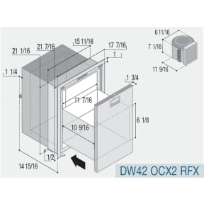 DW42 OCX2 Stainless Steel Drawer Refrigerator Only | Fisheries