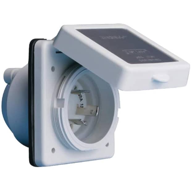 Marinco 301ELB - Easy-Lock Plastic Shore Power Inlet | Fisheries Supply