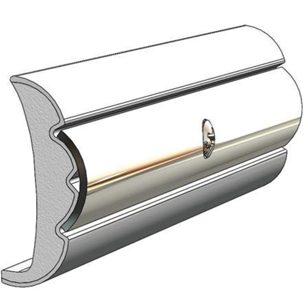 Frosty White Rigid Vinyl Rub Rail | Fisheries Supply
