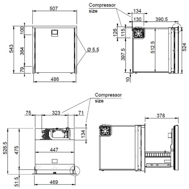 Isotherm Drawer 65 Clean Touch SS Fridge/Freezer | Fisheries Supply