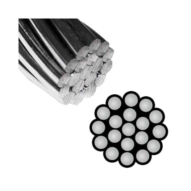 316 SS 1x19 Strand Wire Rope - Wire Rope | Fisheries Supply